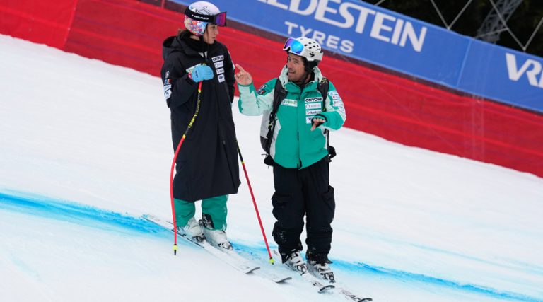Cande Moreno, 38a al primer entrenament de la Copa del Món de Crans ...
